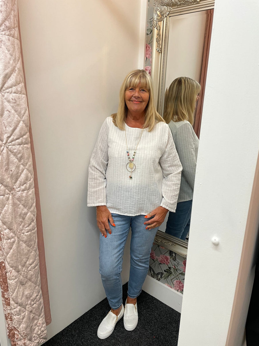 Angie Pinstripe Top – The Magic Fairies